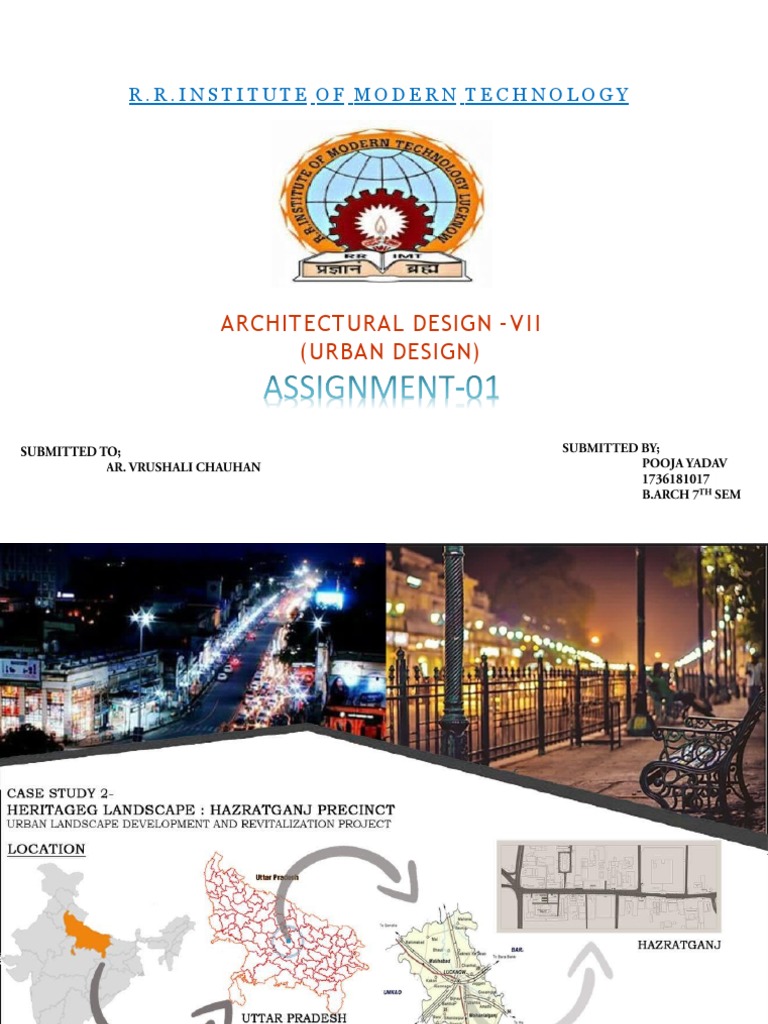Architectural Design - Vii (Urban Design) : R.R.Institute of Modern ...