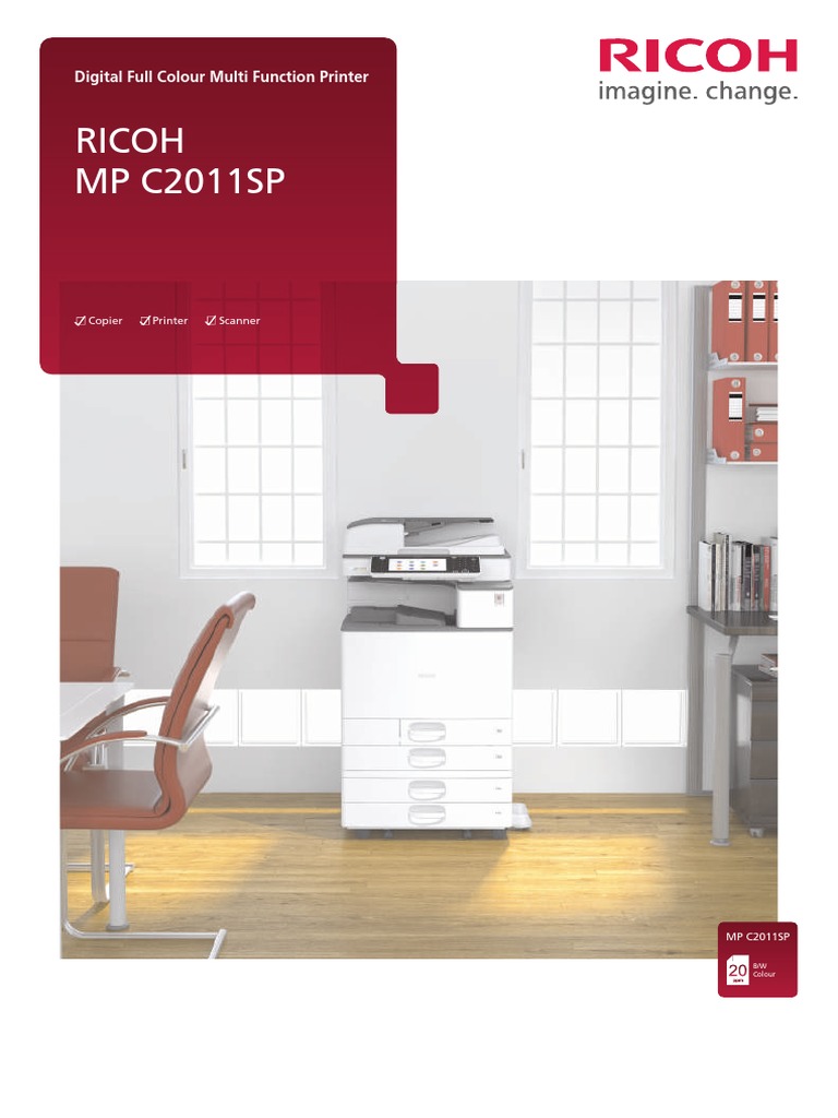 Ricoh MP C2011SP: Digital Full Colour Multi Function Printer | PDF ...