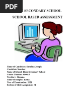 Complete IT SBA 2024-2025 | PDF | Spreadsheet | Databases