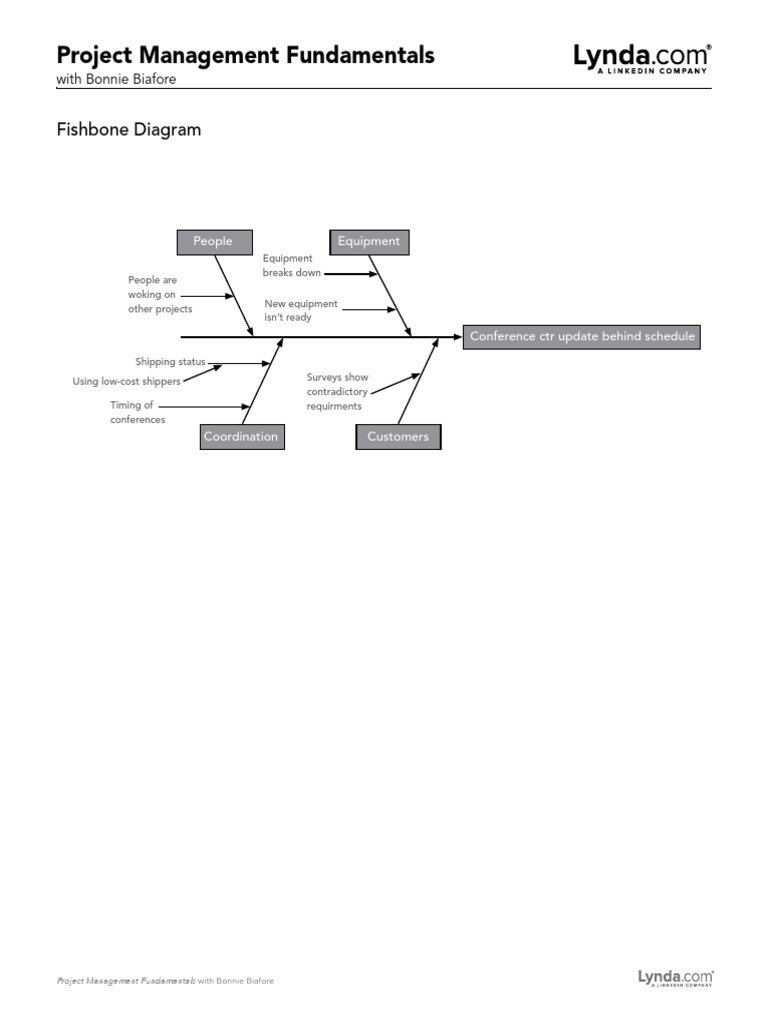 Project Management Fundamentals: Fishbone Diagram | PDF