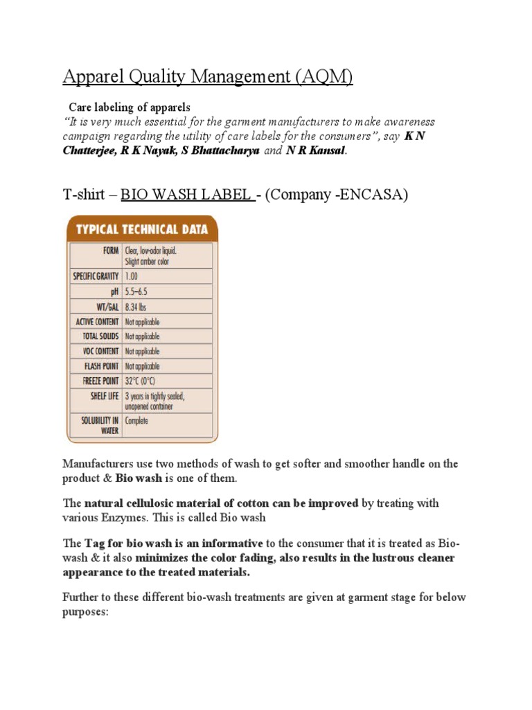 Apparel Quality Management, Satadeep Datta | PDF | Bleach | Clothing