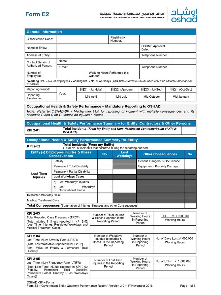 Form E2 - Government Entity Quarterly Performance Report-V3.0 English ...