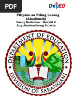 M2 Filipino Sa Piling Larang Akademiks MODYUL 2 GR 12 ABSTRAK | PDF