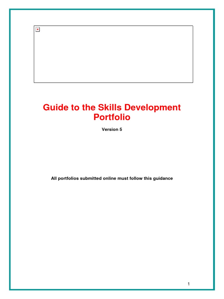 Guide To The Skills Development Portfolio | PDF | Professional ...