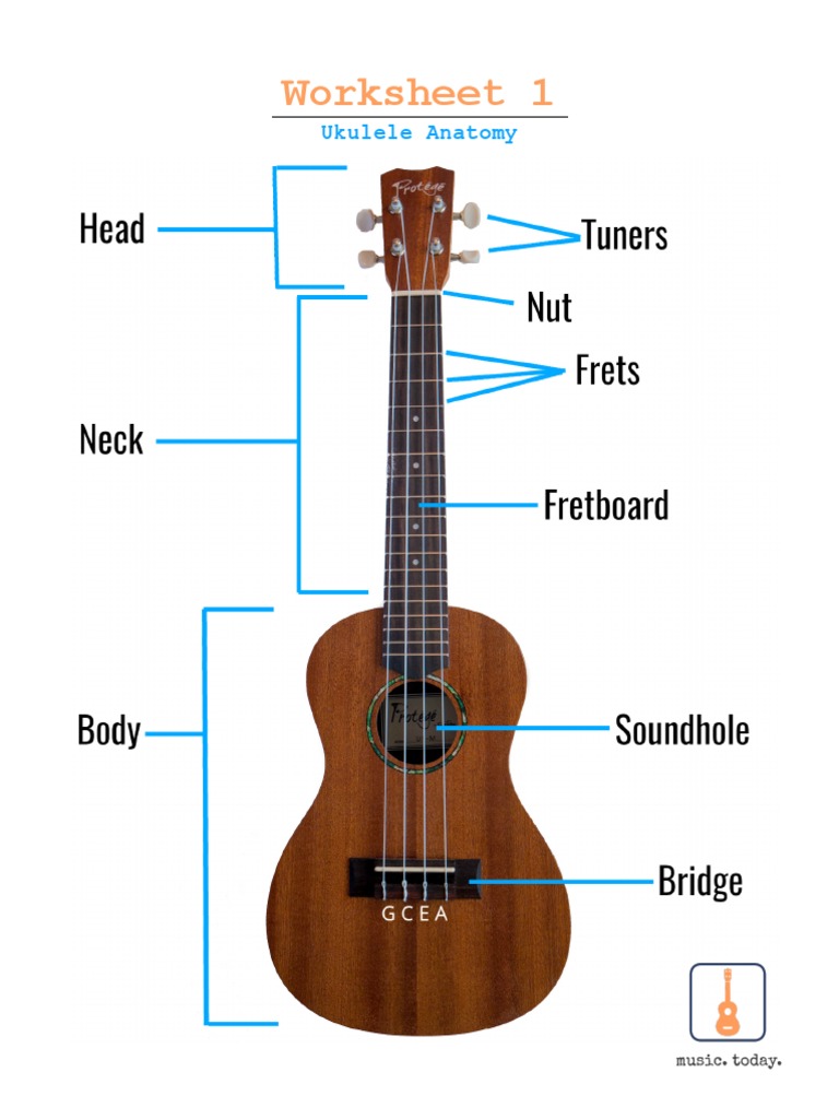 The Ukulele Academy Worksheets PDF | PDF | Chord (Music) | Music Theory