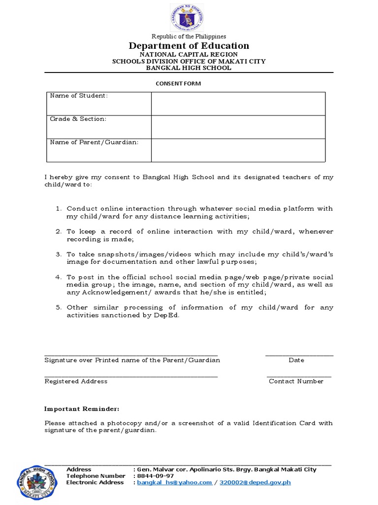 Consent Form | PDF