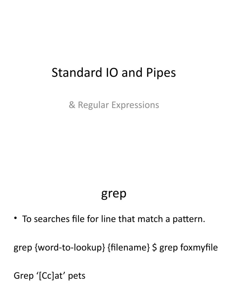 Standard IO and Pipes - Scripts | Download Free PDF | Software Engineering | Computing