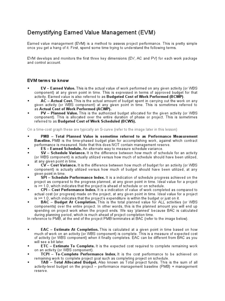 Demystifying Earned Value Management | PDF | Consumer Price Index | Business