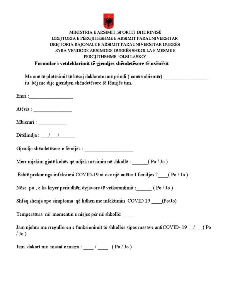 Deklarata e Prindit | PDF