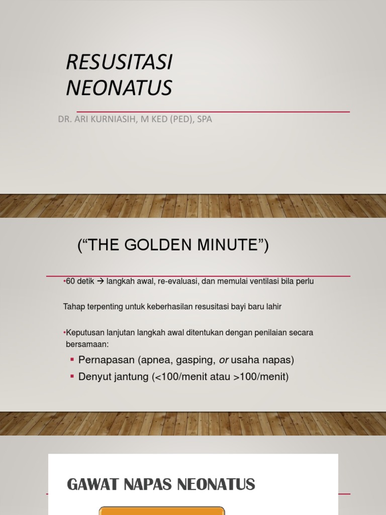 Neonatus Resuscitation | PDF