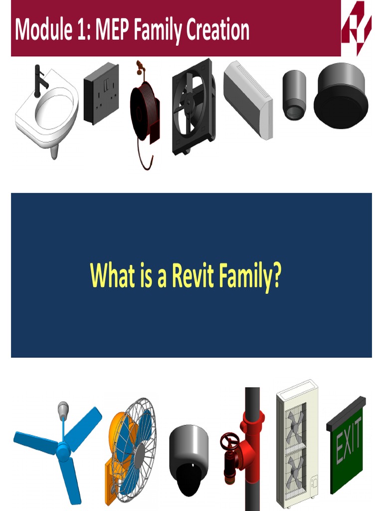 Module 1: MEP Family Creation: What Is A Revit Family? | Download Free ...