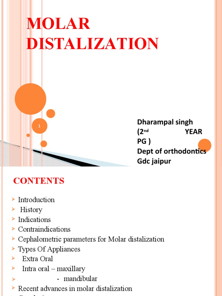 Molar Distalization Seminar | PDF | Orthodontics | Dentistry Branches