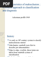 Angle's Malocclusion Classification Guide | PDF | Mouth | Orthodontics