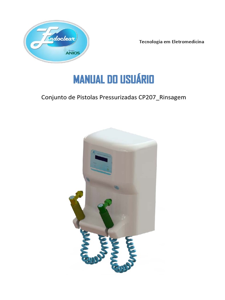 Manual Conjunto de Pistola Pressurizada Endoclear | PDF | Energia e ...