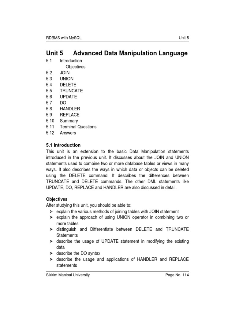 Unit 5 Final PDF | PDF | Relational Database | Database Index Unit 5 Final PDF | PDF | Relational Database | Database Index