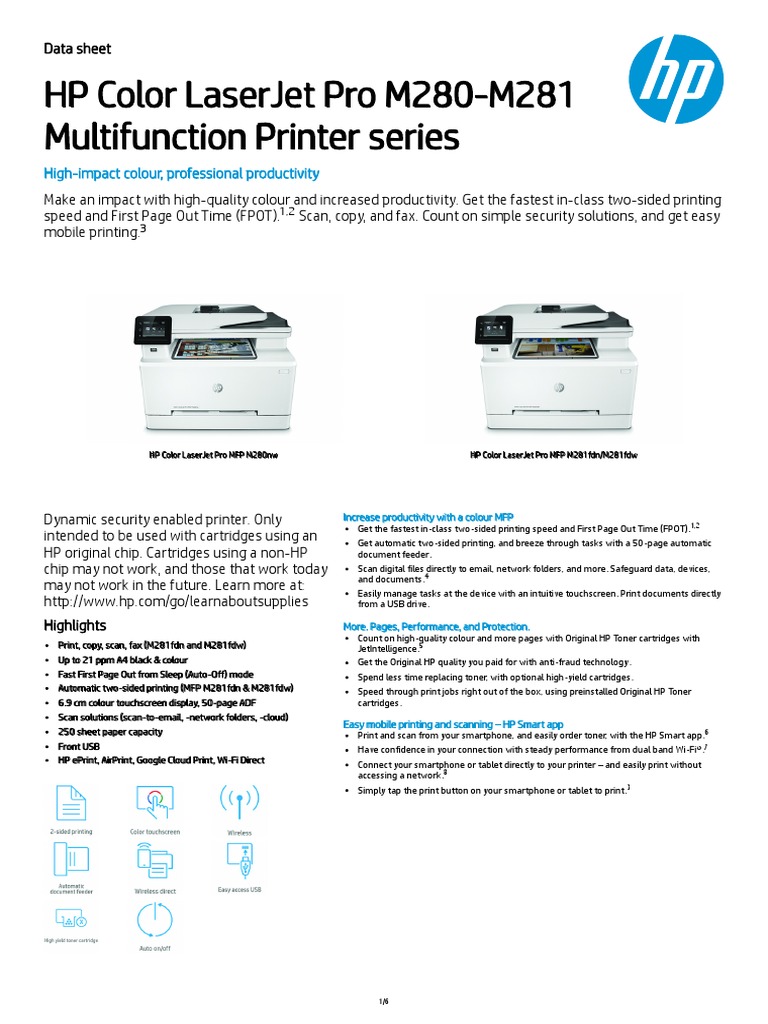 HP Color Laserjet Pro M280-M281 HP Color Laserjet Pro M280-M281 ...