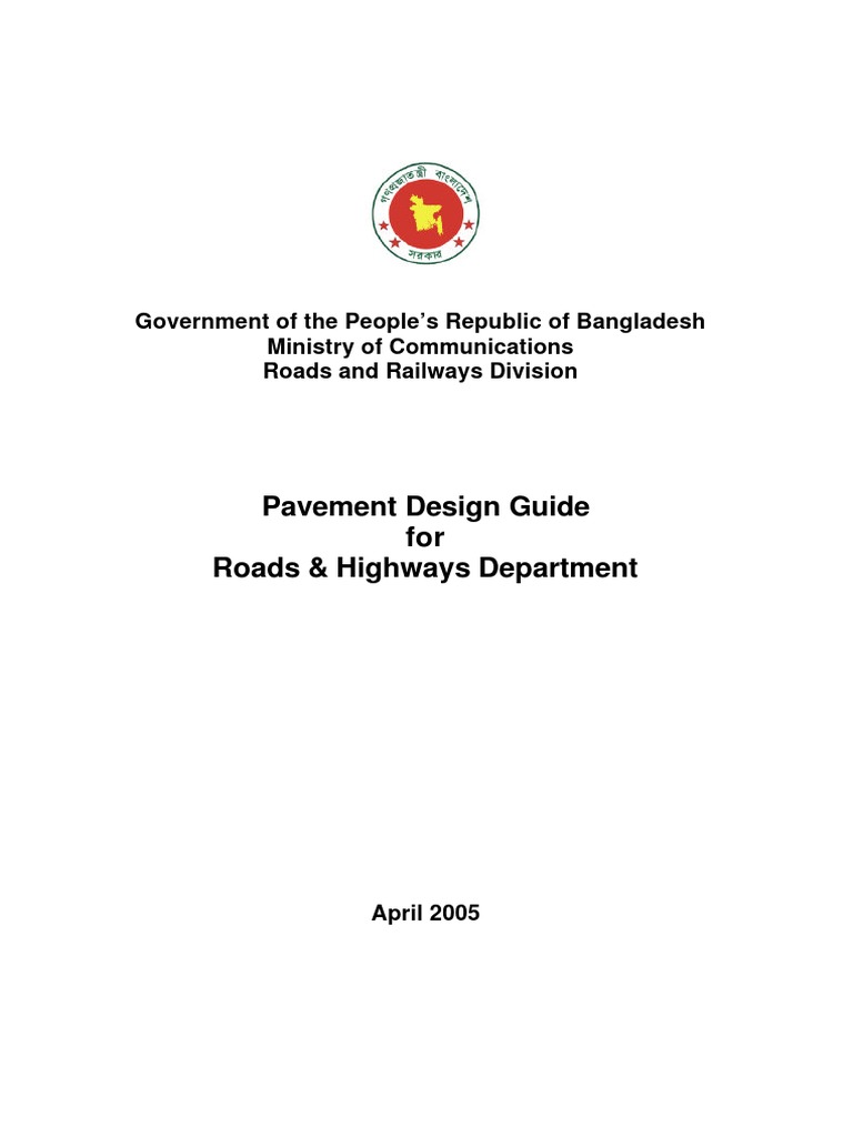 Pavement Design Guide For RHD | PDF | Road | Road Surface