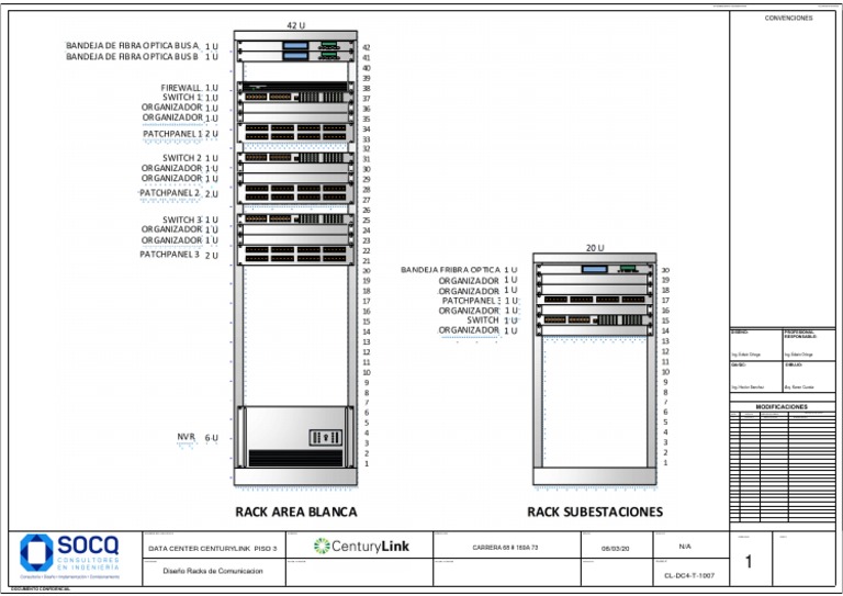 CL-DC4-Plano - T-1007 - Diseño Rack de Comunicacion | PDF | Informática ...