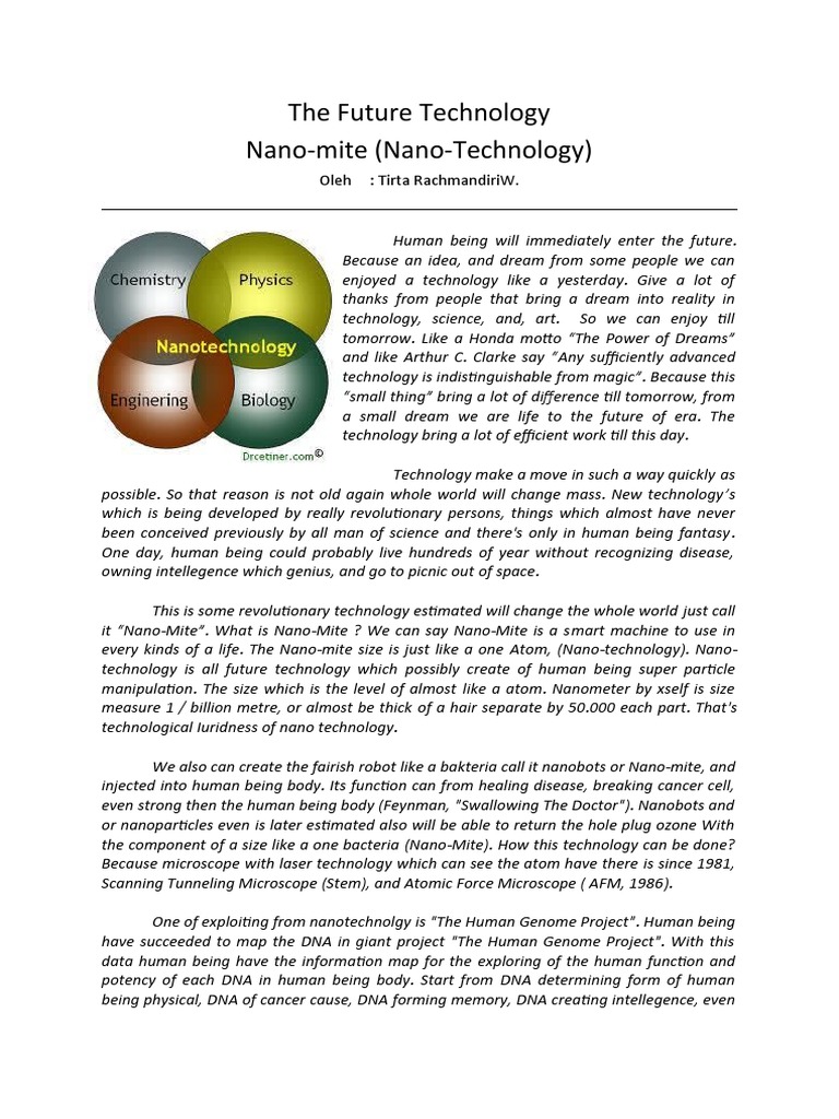 The Future Technology Nano-Mite (Nano-Technology) : Oleh: Tirta ...