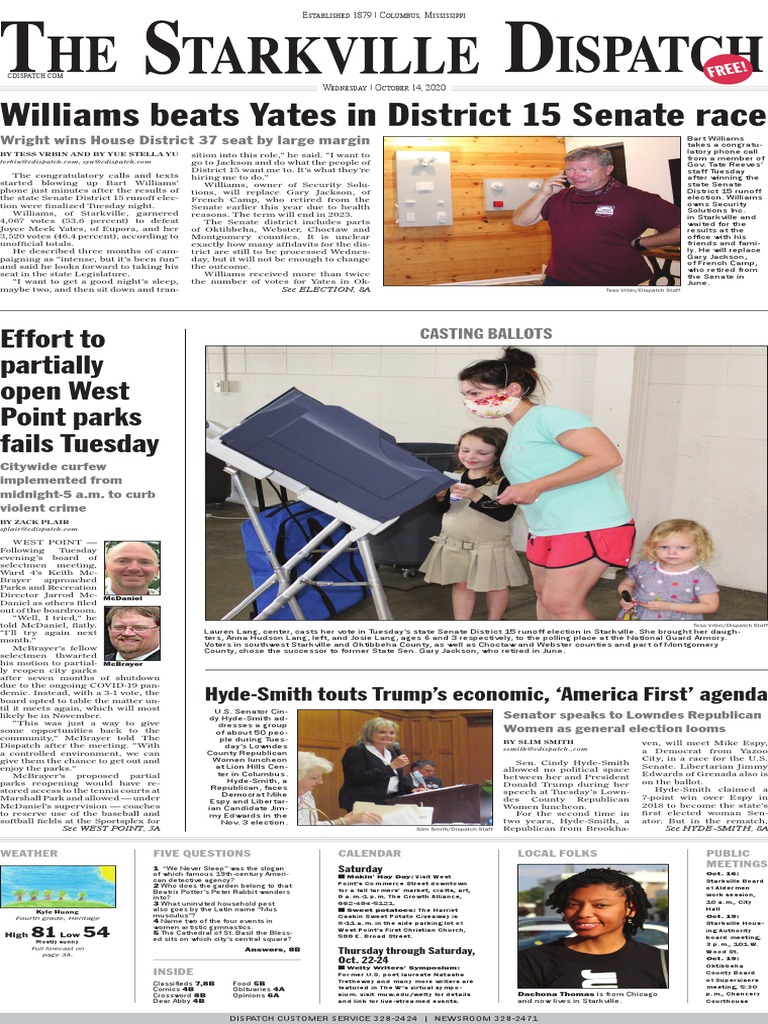 Starkville Dispatch Eedition 10-14-20 | Download Free PDF | Joe Biden ...