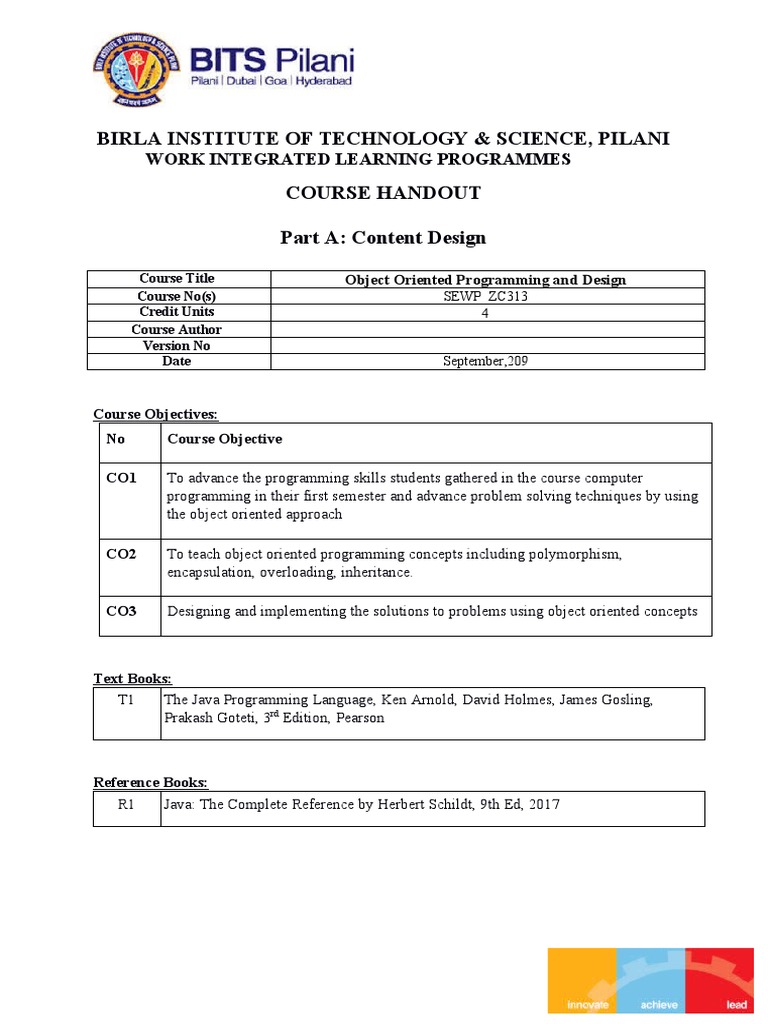 11) WASE 2018 - OOPD - Flipped - HO | PDF | Method (Computer ...
