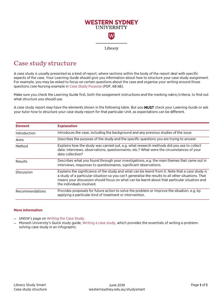Case Study Structure | Download Free PDF | Case Study | Rubric (Academic)