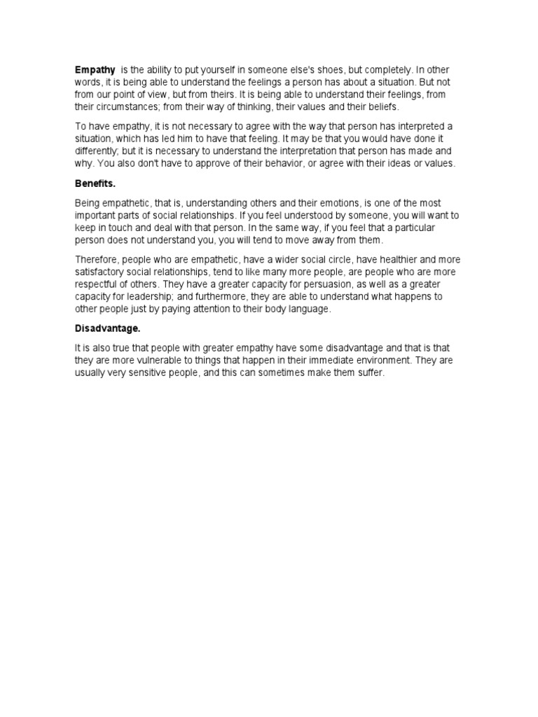 Empathy Is The Ability To Put Yourself in Someone Else's Shoes, But ...