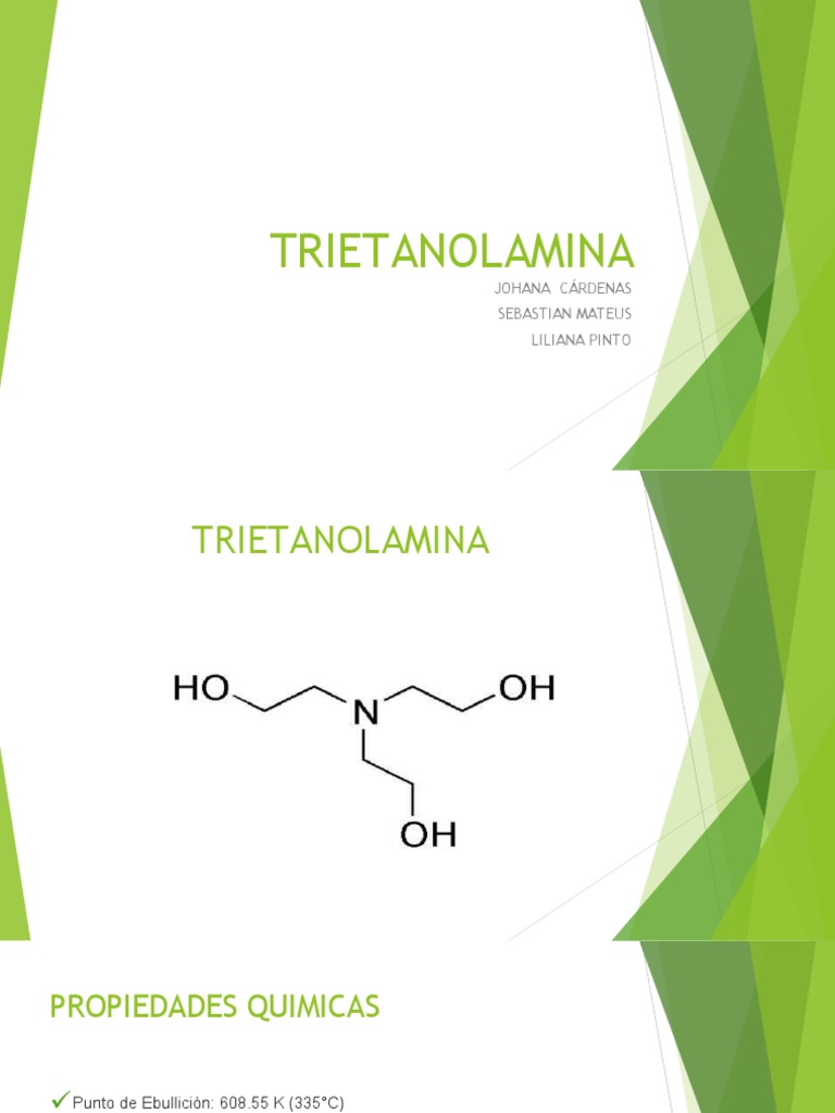 Trietanolamina propiedades y análisis | PDF | Ácido clorhídrico | Cobre
