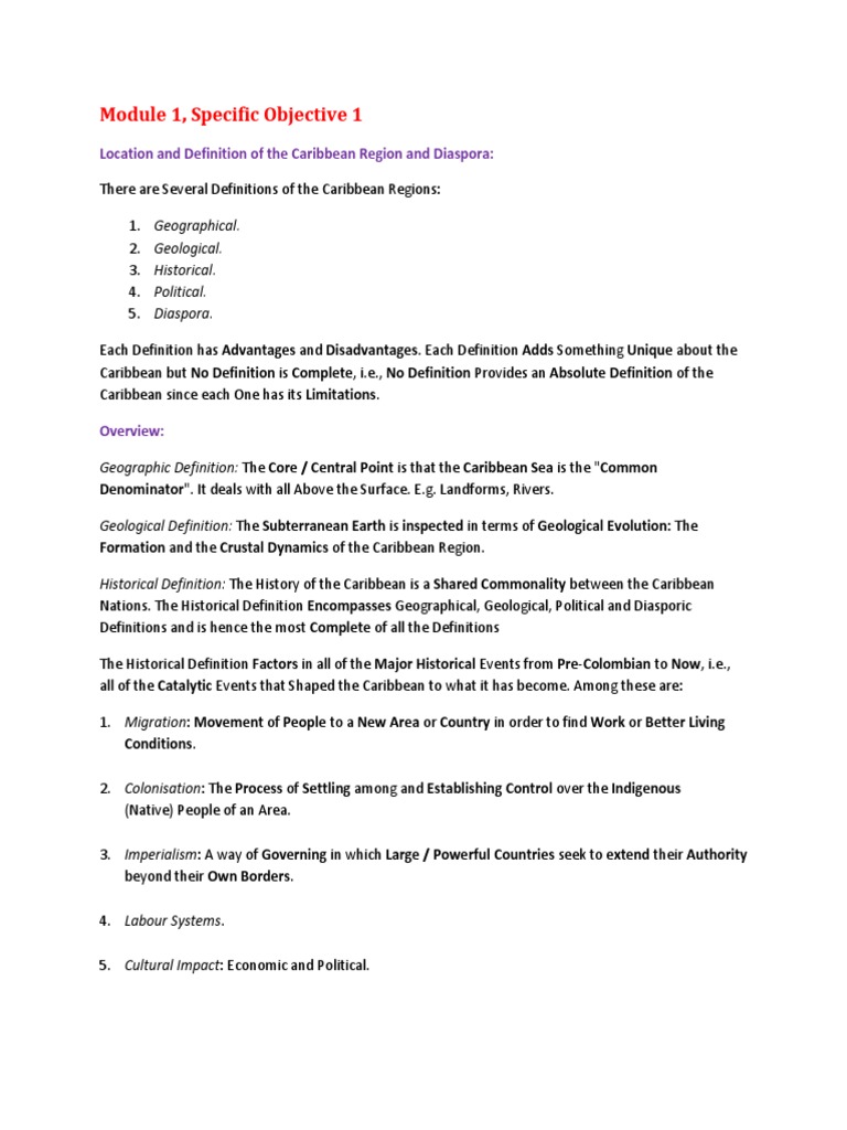 Module 1 Notes PDF | PDF | Plate Tectonics | Caribbean