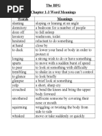 The BFG Vocabulary | PDF | Art | Religion & Spirituality