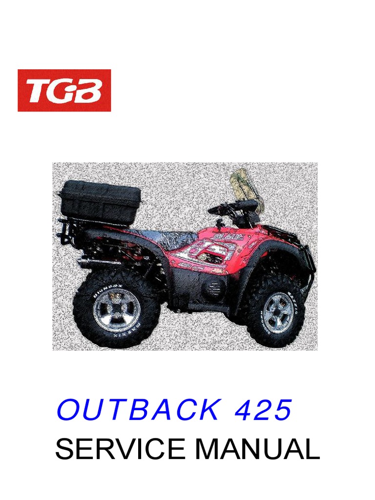 TGB Outback 425 - Service Manual PDF | PDF | Carburetor | Electrical ...
