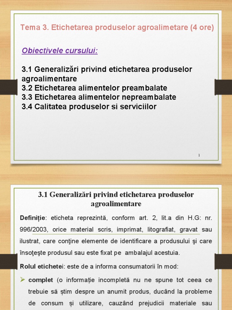 Tema 3. Etichetare Si Neconformitati | PDF