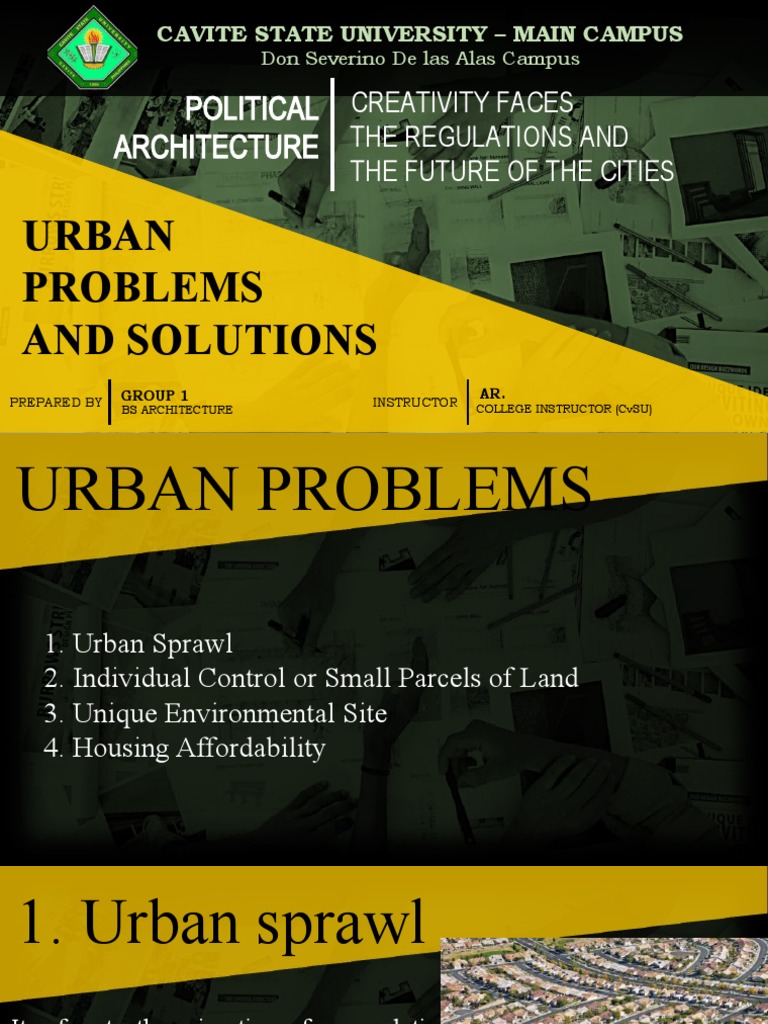 Urban Problems and Solutions | PDF | Affordable Housing | Low Carbon ...