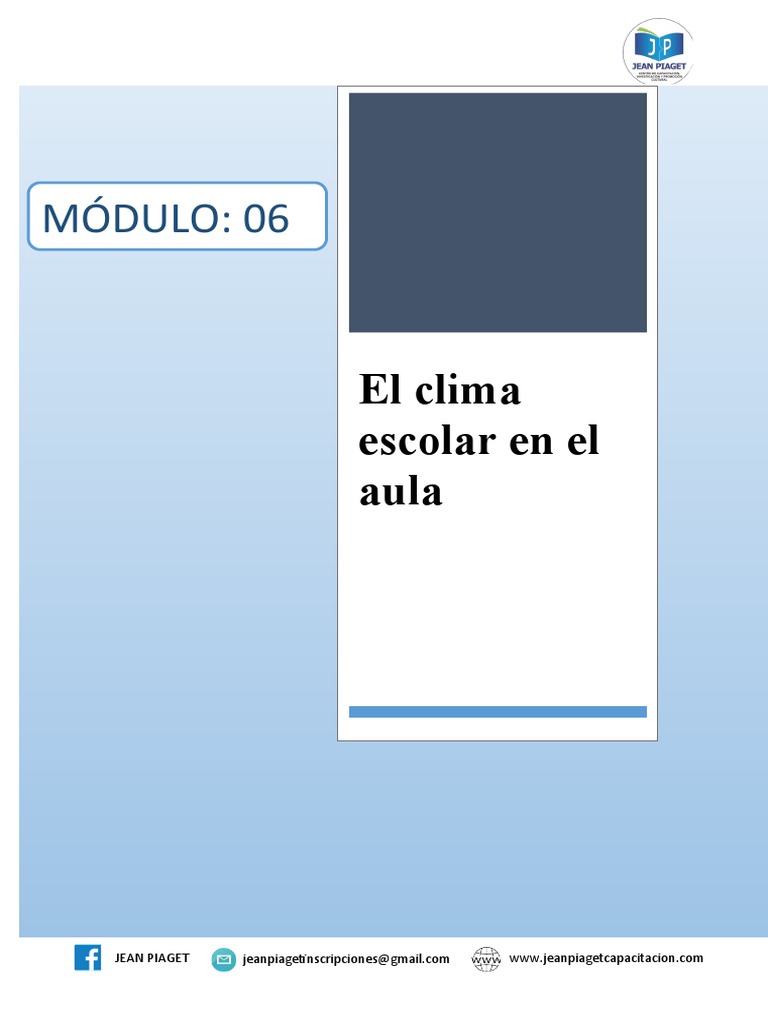 El Clima Escolar en El Aula | PDF | Educación de la primera infancia ...