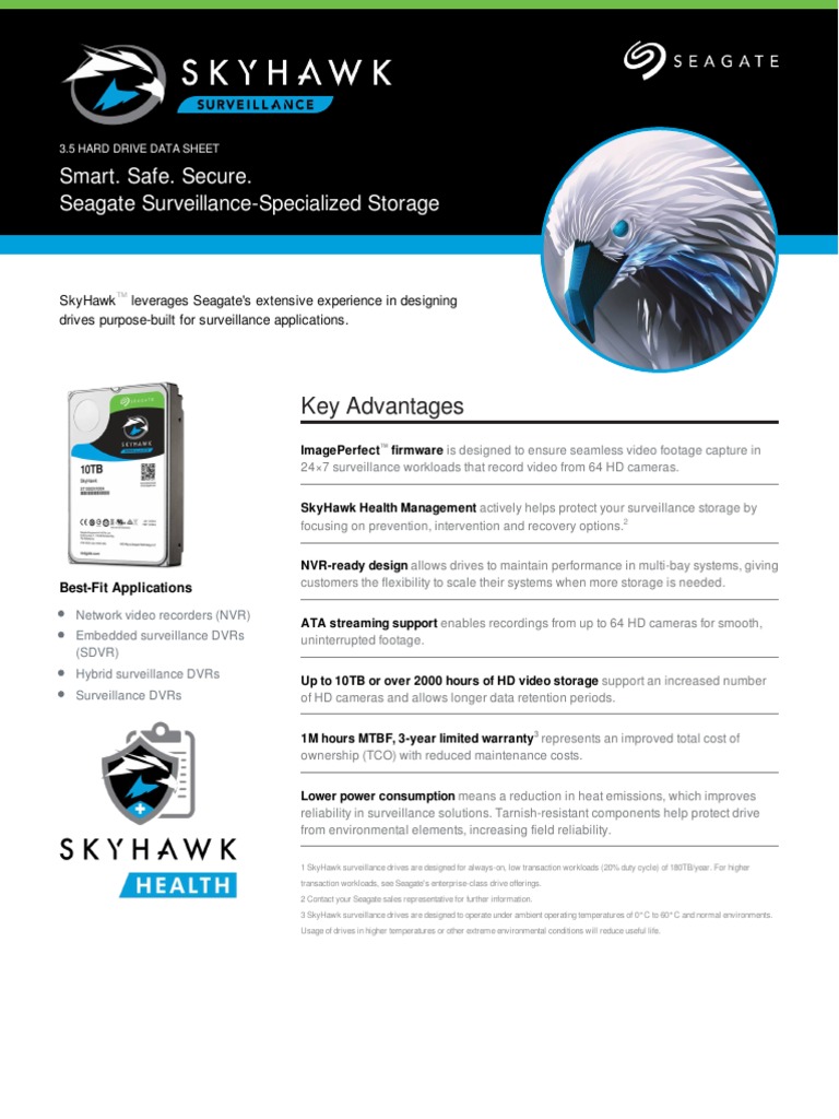 Smart. Safe. Secure. Seagate Surveillance-Specialized Storage | PDF ...