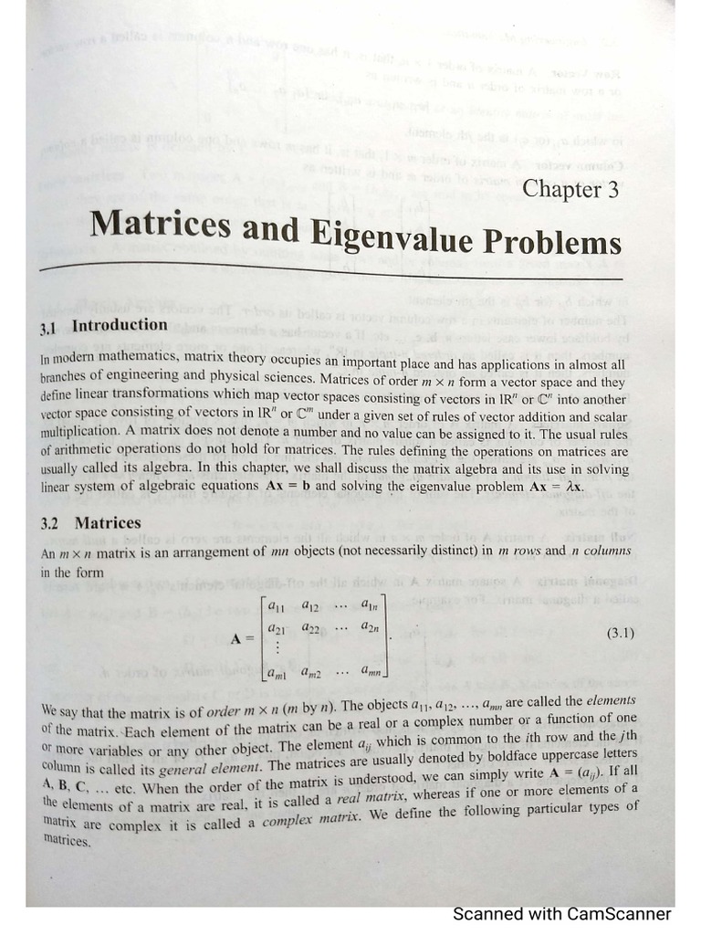 Matrices R.K Jain PDF | PDF