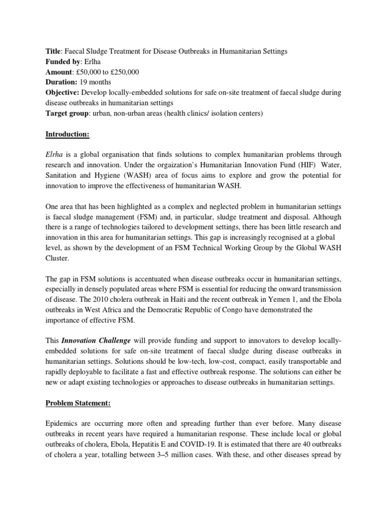 Elrha Is A Global Organisation That Finds Solutions To Complex ...