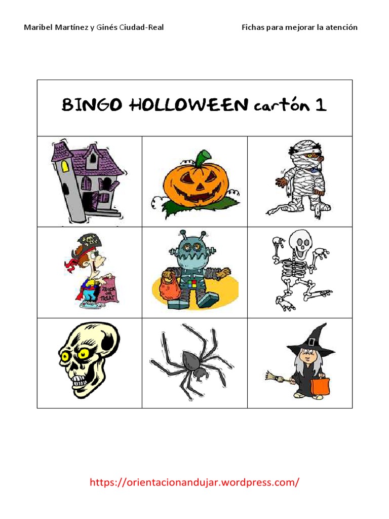 Juguemos Al Bingo Halloween PDF | PDF