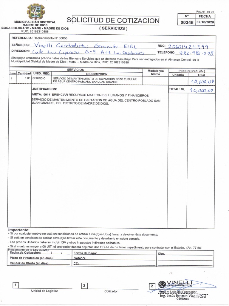 Cotizacion MDMDD | PDF