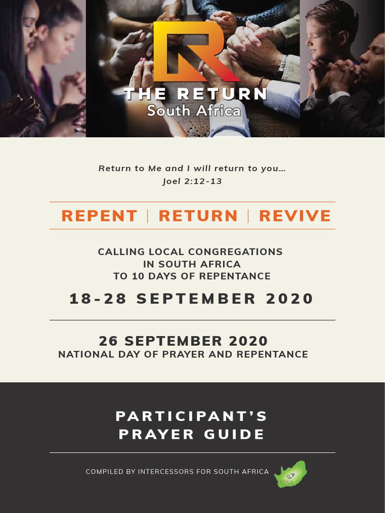 The Return Prayer Booklet Small | PDF | Forgiveness | Repentance