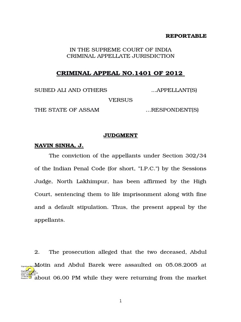 Section 34 of Ipc | PDF | Ankle | Acquittal