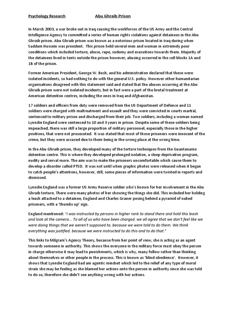 Abu Ghraib Prison | PDF | Applied Ethics | Morality