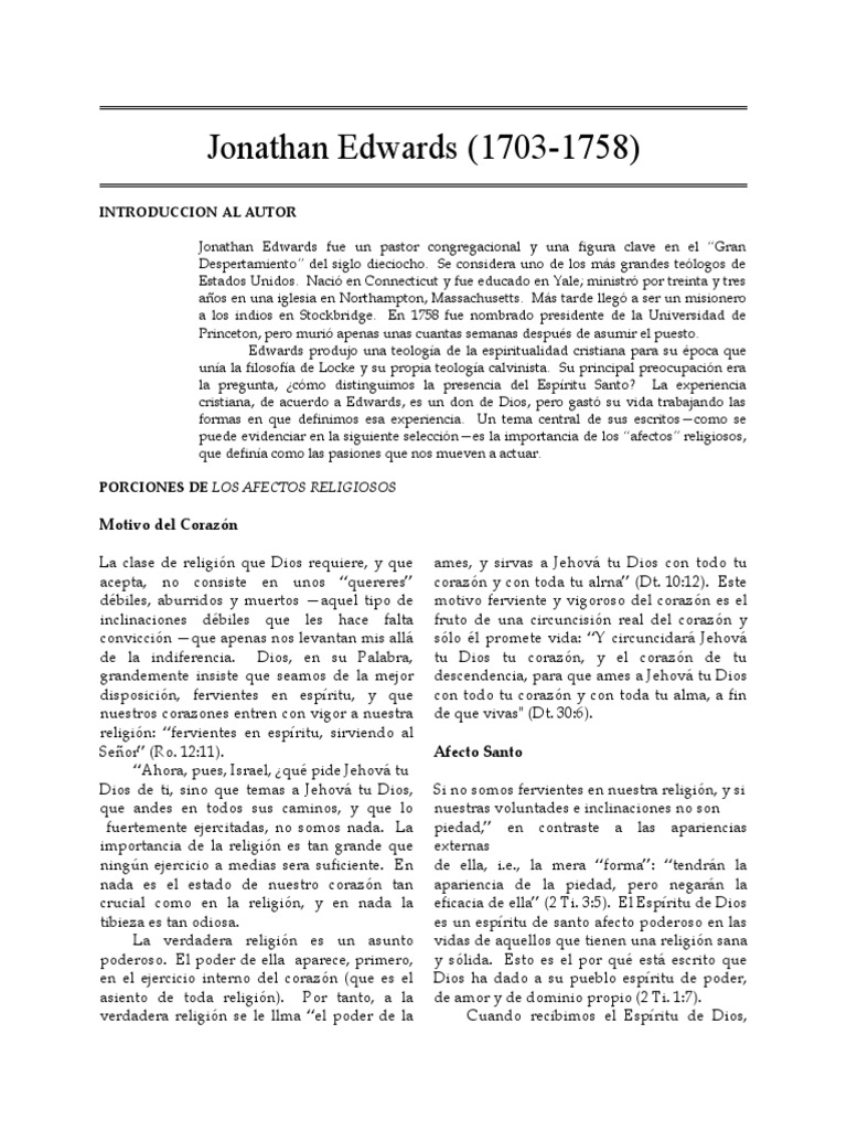 EDWARDS | PDF | Jonathan Edwards (teólogo) | Misericordia