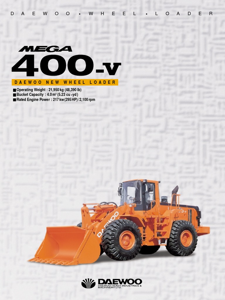 Doosan Mega 400 | PDF | Horsepower | Vehicle Technology