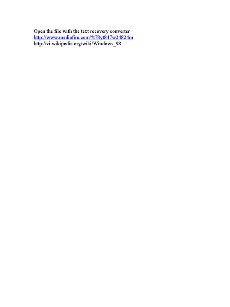 Open The File With The Text Recovery Converter PDF