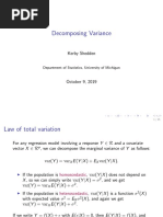 Linear Combination of Random Variables: E (X) and Var (X) of Modified Random Variable | PDF ...