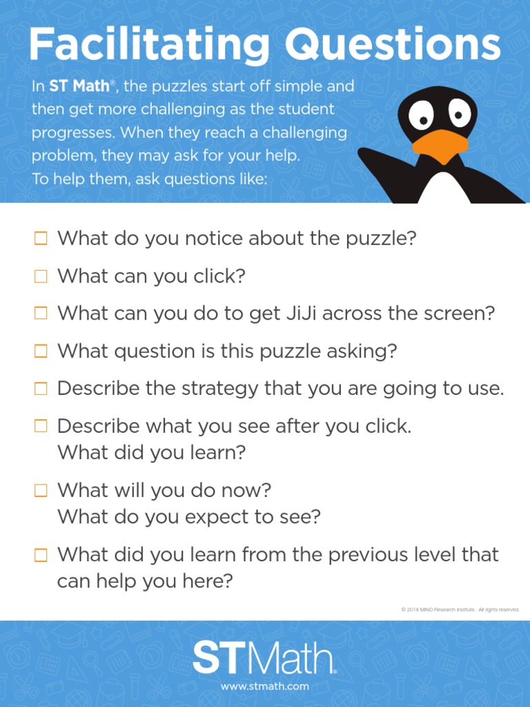 Stmath Facilitating Questions Poster | PDF