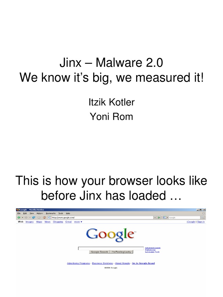 Kotler Rom - Jinx Malware | PDF | Ajax (Programming) | Hypertext ...