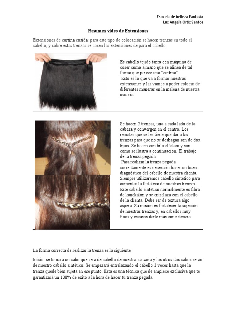 Resumen Extensiones | PDF | Pelo | Naturaleza