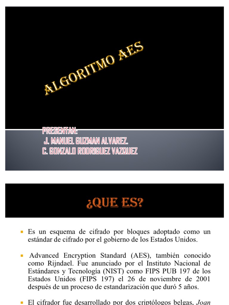 Algoritmo Aes | PDF | Criptografía | Áreas de informática